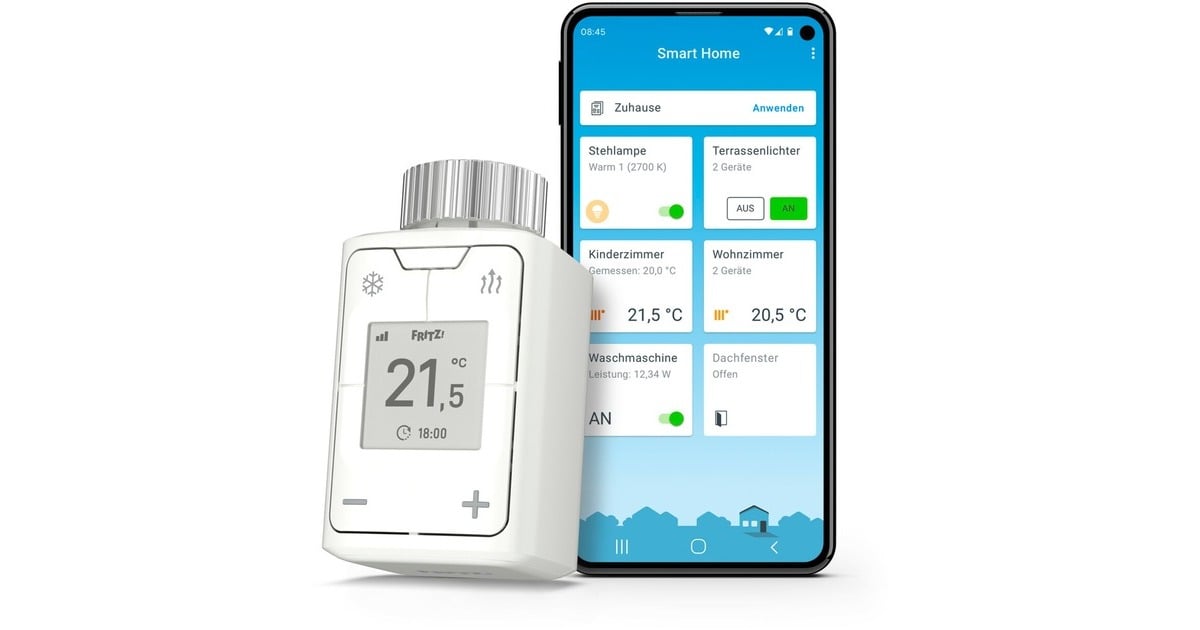 AVM 302 Termostatiske Radiatorventiler Hvid, FRITZ!DECT 302, Hvid ...