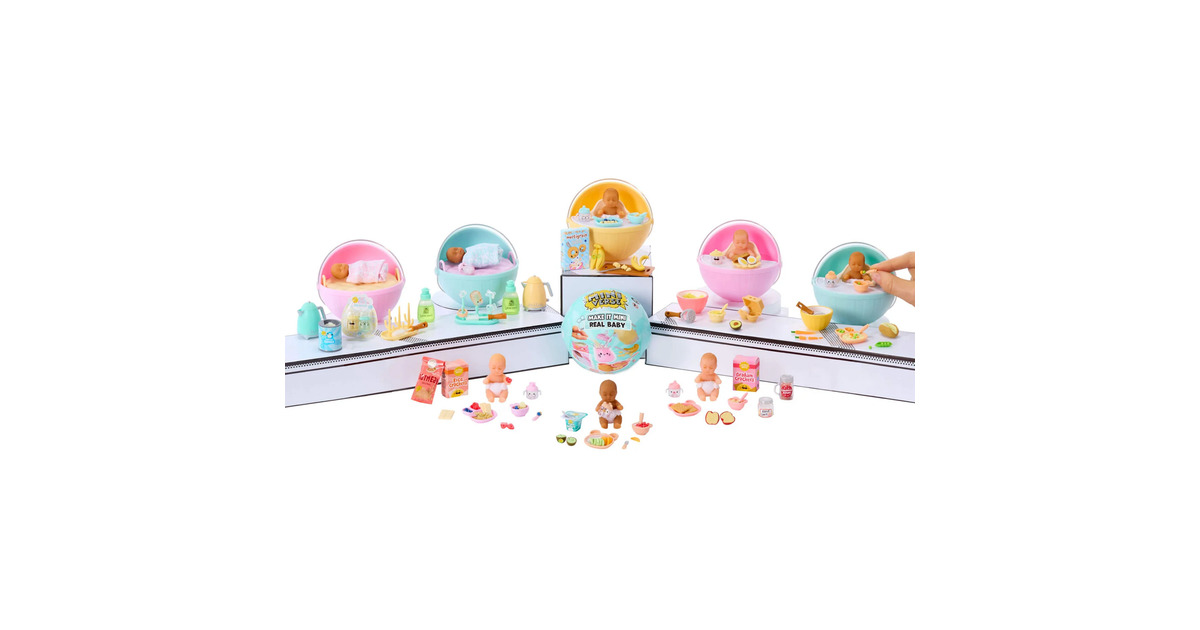 MGA Entertainment Make It Mini Real Baby, Klippe og klistre Miniverse ...