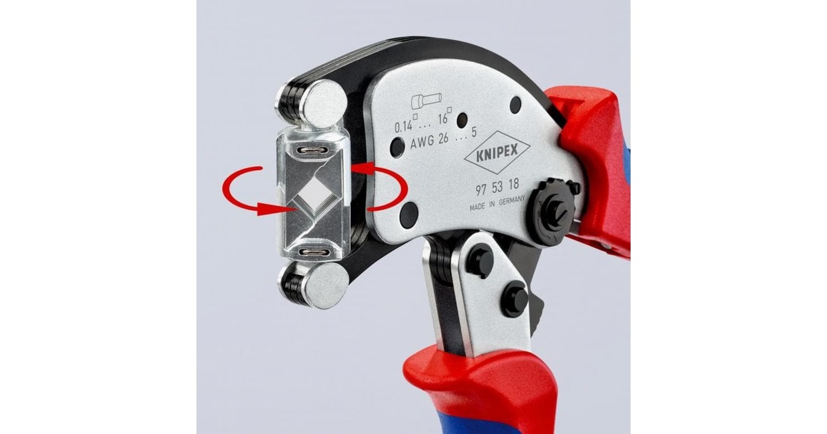 Knipex Crimpning værktøj Rød/Blå