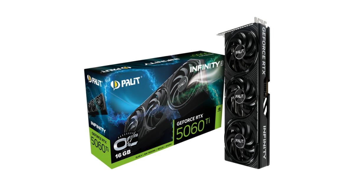 Palit GeForce RTX 5060 Ti Infinity 3 OC 16GB, Grafikkort