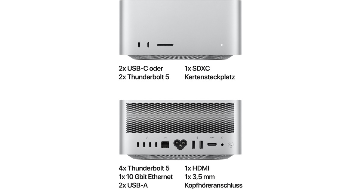Apple Mac Studio M3 Ultra 2025 CTO, MAC-system Sølv