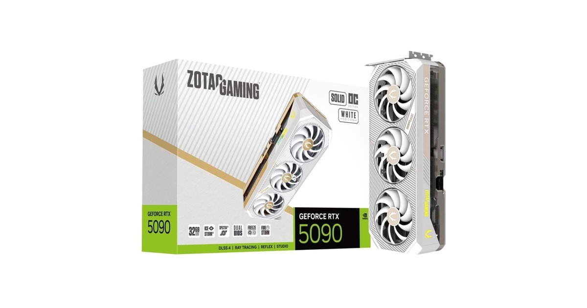 ZOTAC GeForce RTX 5090 SOLID OC White Edition, Grafikkort