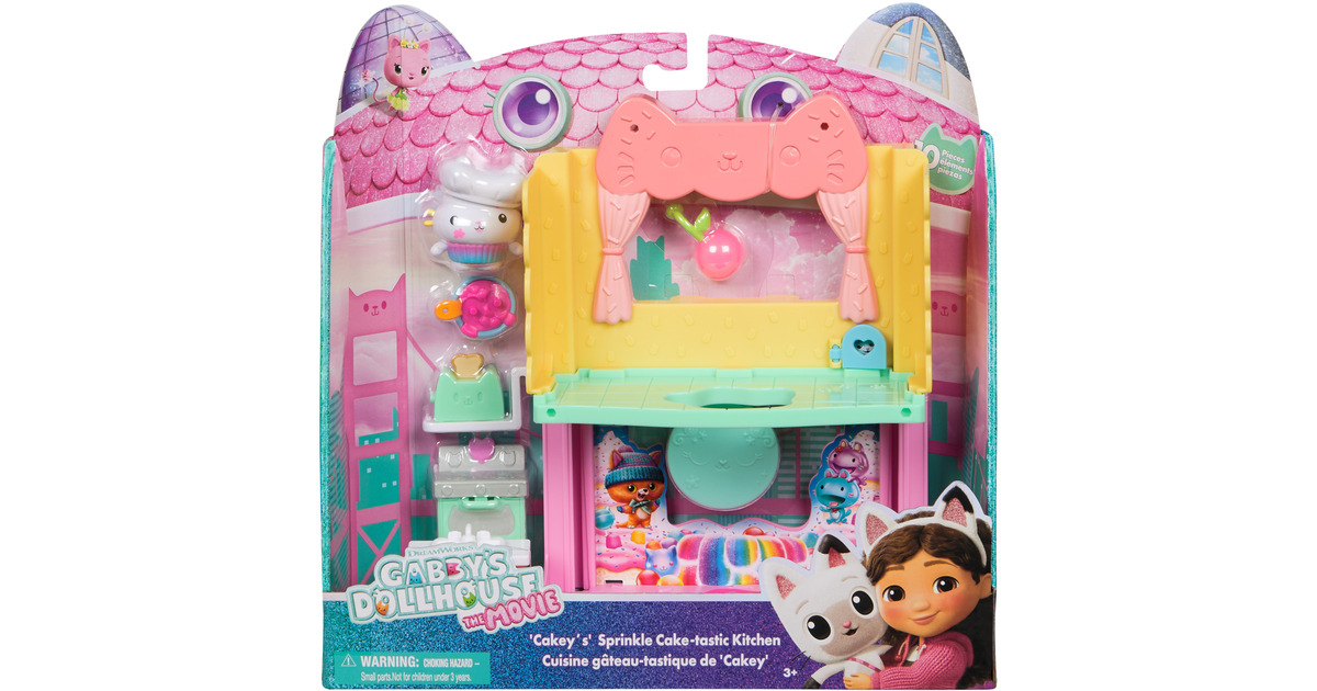 Spin Master GDH PYS Movie Kitchen Portal Rooms GML, Spil figur Gabby's ...