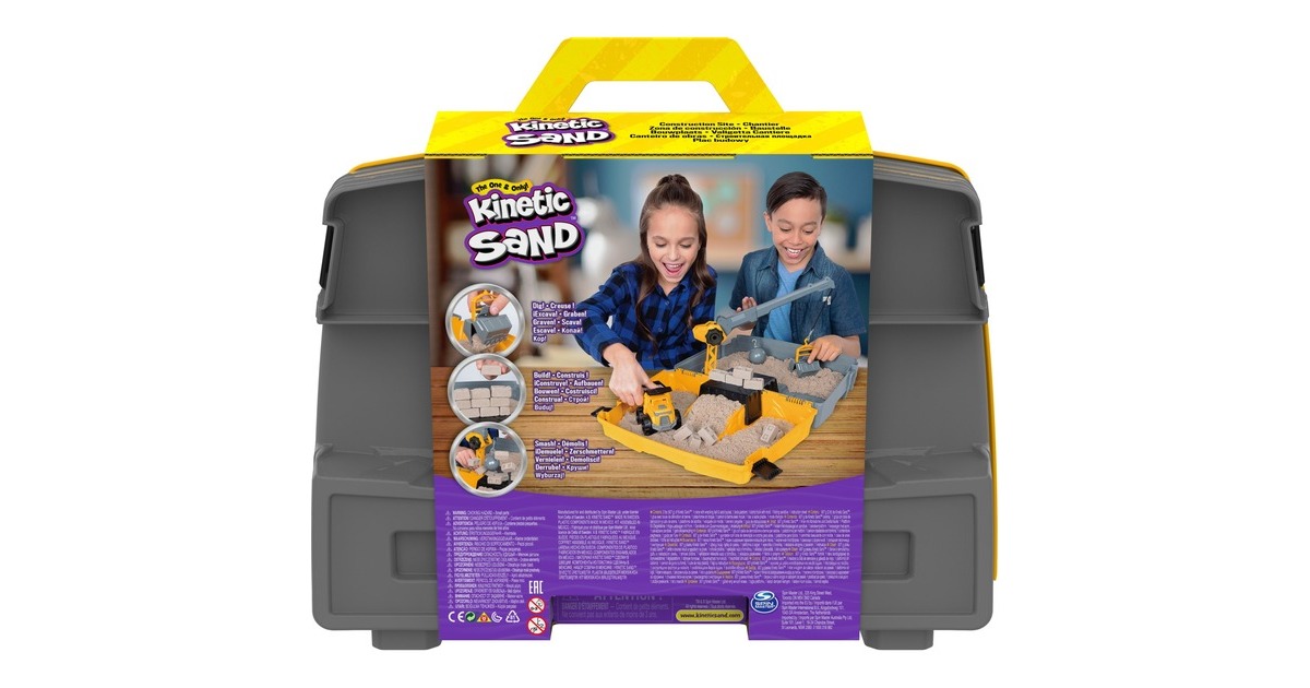 Spin Master Construction Site Folding Sandbox Playset, sand til leg ...