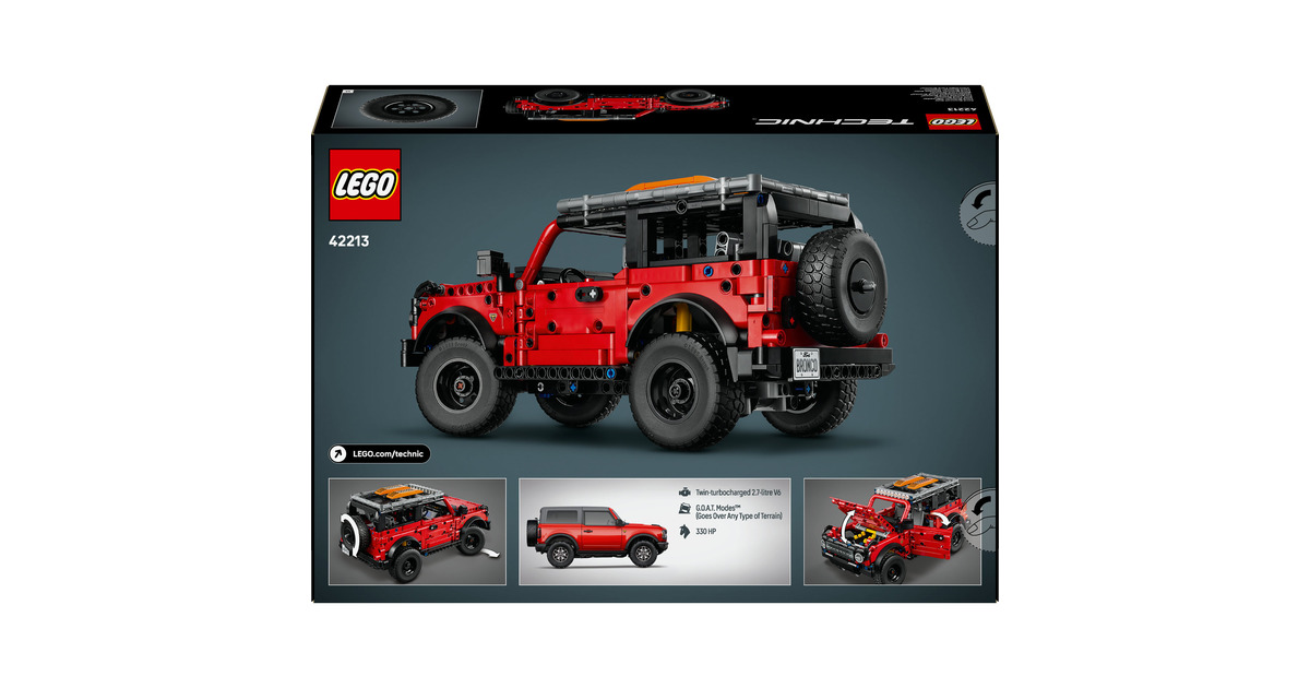 Lego Technic Ford Bronco®-SUV, Bygge legetøj Byggesæt, 9 År, Plast, 943 ...