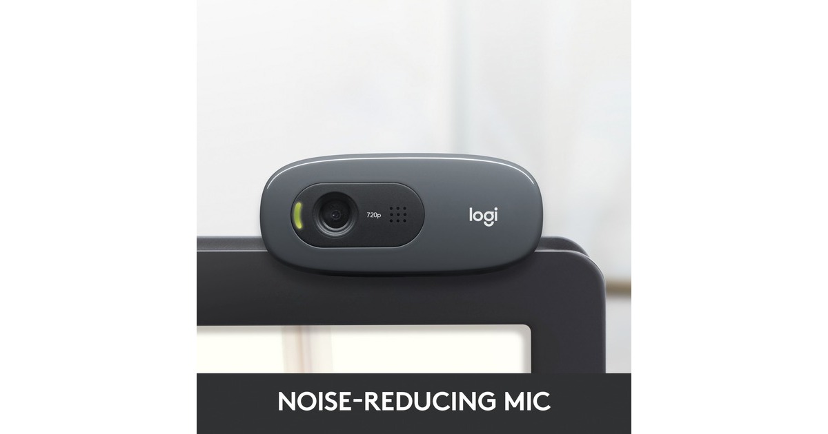 Logitech C270 HD webcam 3 MP 1280 x 720 pixel USB 2.0 Sort Sort, 3 MP ...