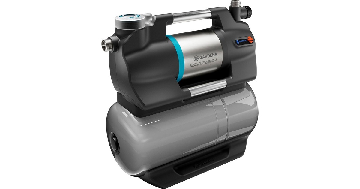 GARDENA 6300 SilentComfort 9068-61, Pumpe grå/rustfrit stål