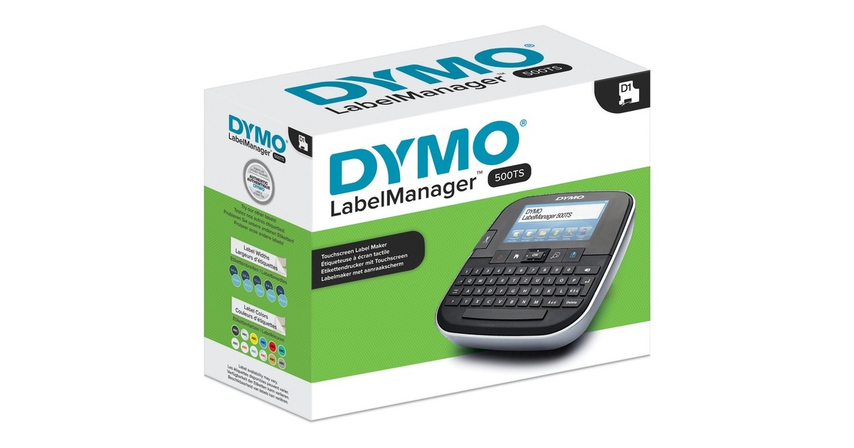 Dymo LabelManager ™ 500TS QWZ, Etiketteringsmaskine Sort/Sølv, QWERTZ ...