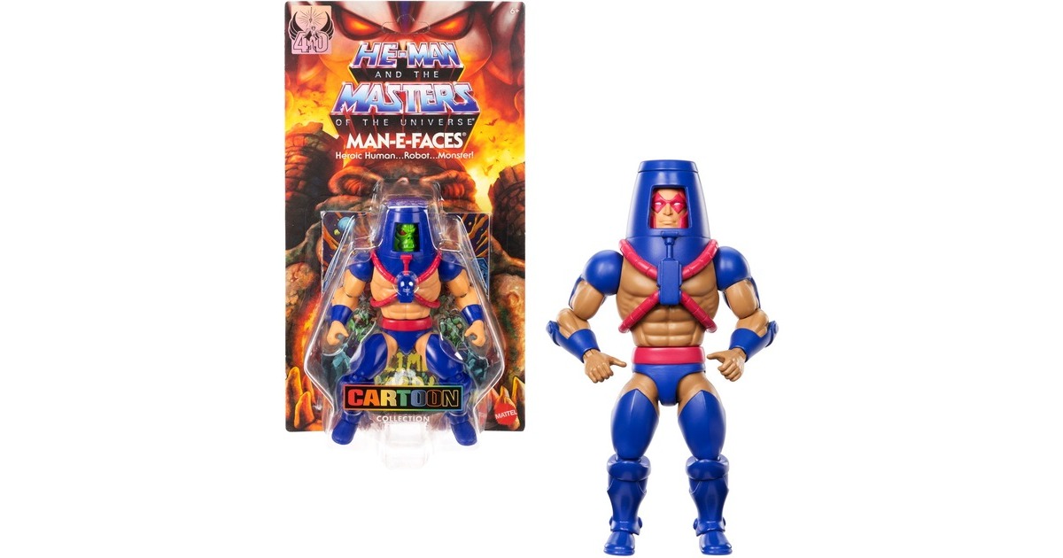 Mattel Origins Core Cartoon Collection Man-E-Faces, Spil figur 6 År ...