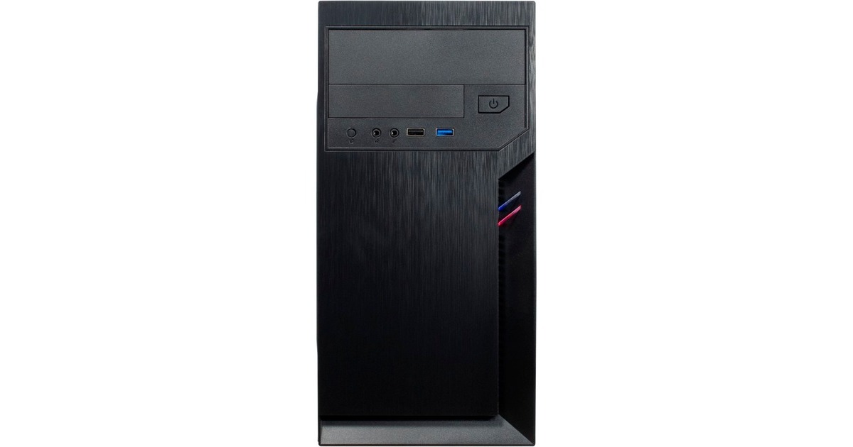 Inter-Tech IT-6502 Romea Micro Tower Sort, Towerkabinet Sort, Micro ...