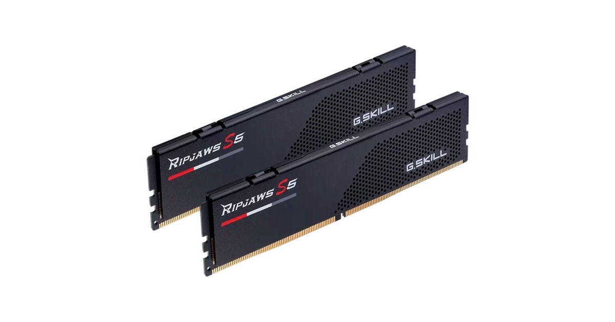 G.Skill F5-6400J3648F16GX2-RS5K, Hukommelse Sort