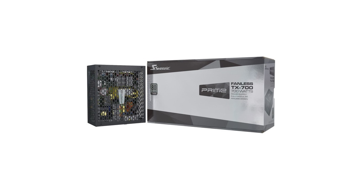 Seasonic PRIME Fanless TX enhed til strømforsyning 700 W 20+4 pin ATX ATX Sort, PC ...