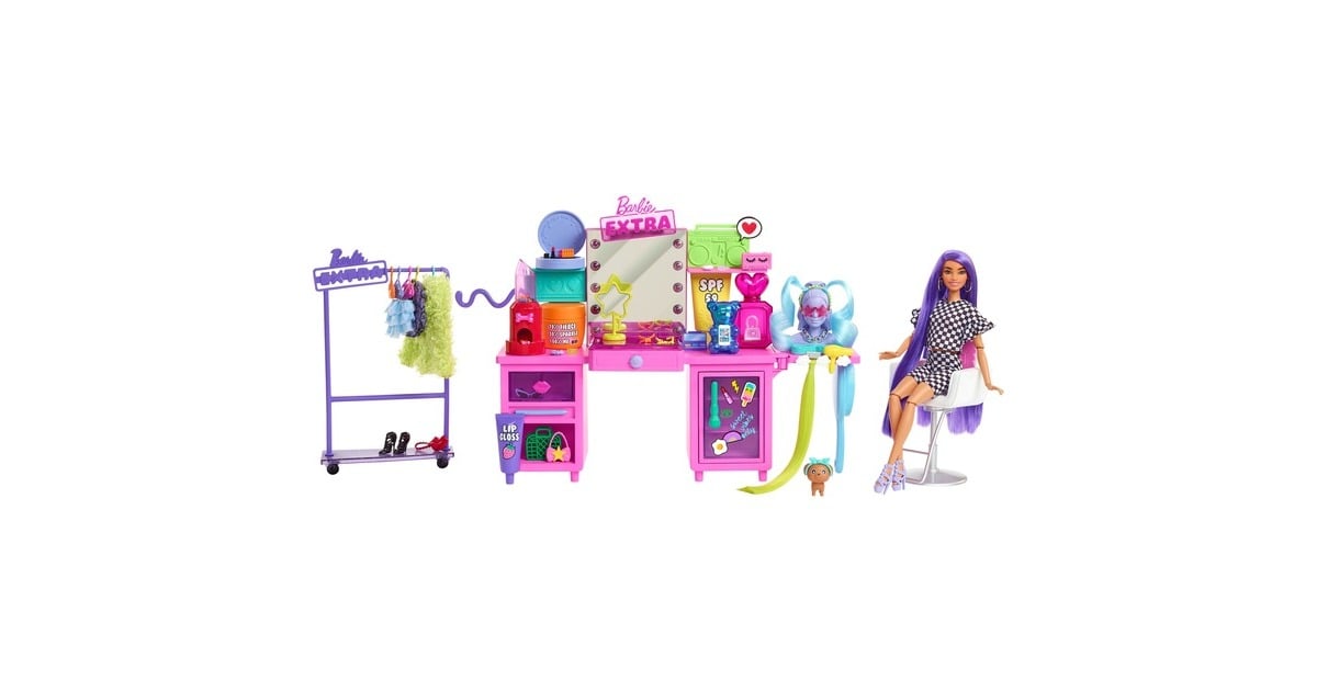 Barbie Extra Doll & Vanity Playset, Dukke Mode dukke, Hunstik, 3 År ...