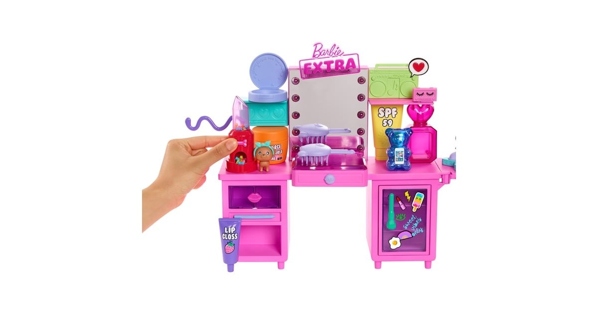 Barbie Extra Doll & Vanity Playset, Dukke Mode dukke, Hunstik, 3 År ...