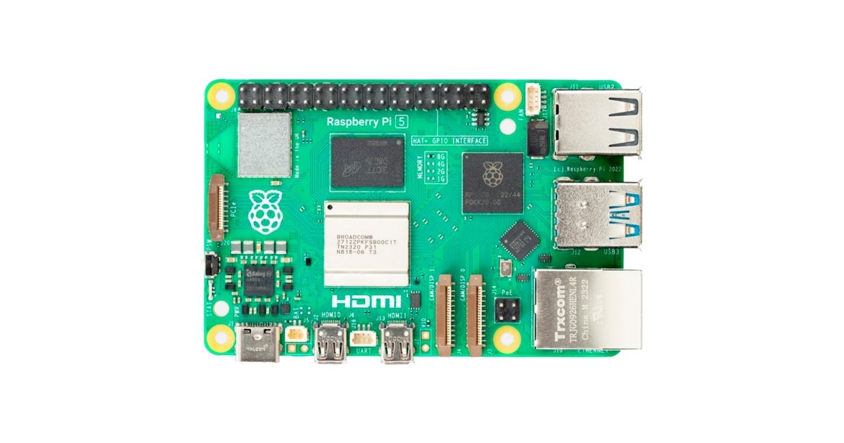 Raspberry Pi Foundation Raspberry-PI-5-8GB, Bundkort