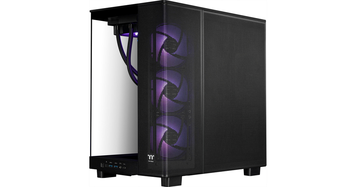 Thermaltake PC-000113-DE, Gaming PC Sort/gennemsigtig