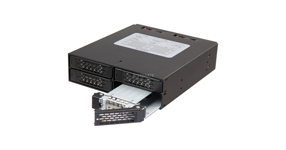 Icy Dock MB994SP-4SB-1 drive bay panel 13,3 cm (5.25") Bærerpanel Sort ...