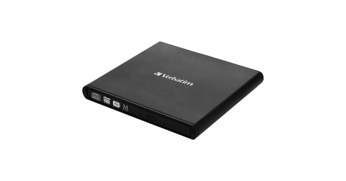 Verbatim Slimline CD/DVD optisk diskdrev DVD-RW Sort, ekstern DVD ...