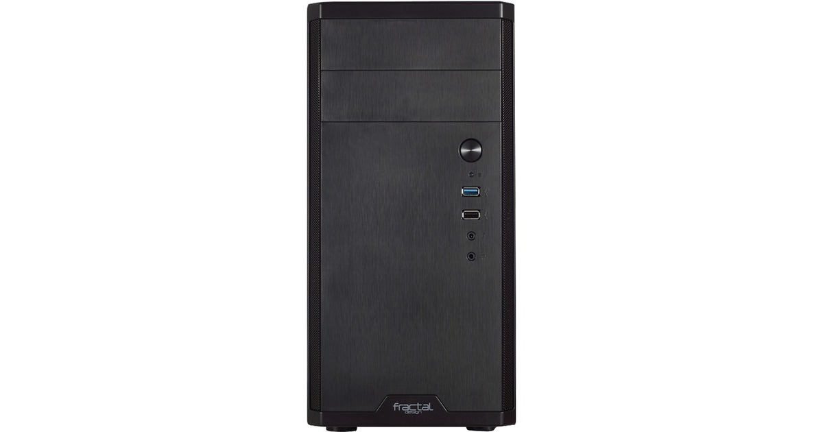 Fractal Design CORE 1100 Mini Tower Sort, Towerkabinet Sort, Mini Tower ...